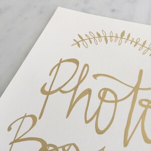 Custom A4 Hand Drawn Metallic Gold Lettering Sign / GARDEN LOVE / Photo ...