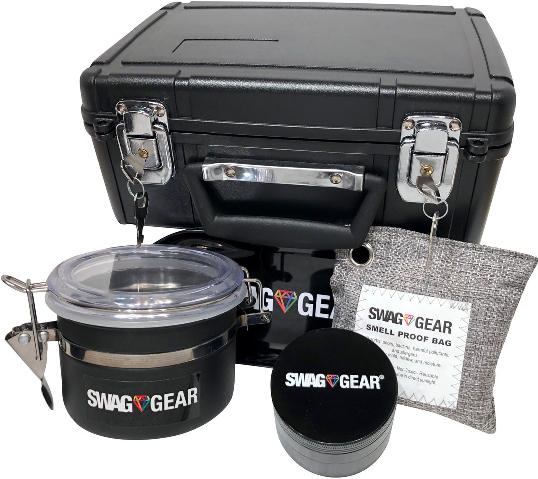 Locking Stash Box Combo - Smell Proof Stash Box Combo - Large Stash Box ...