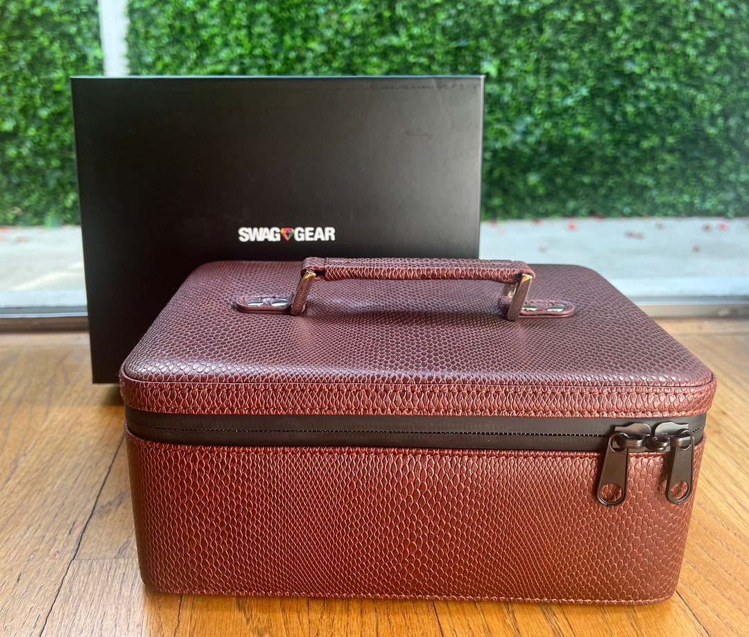 Leather Locking Stash Box: Smell Proof Travel Case - Etsy