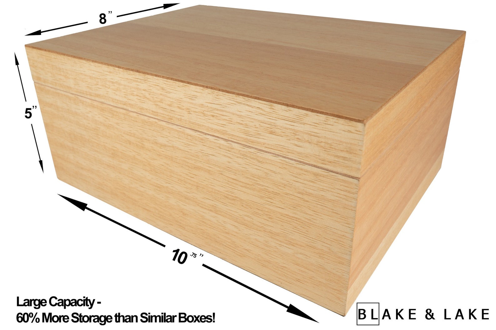 Large Wooden Keepsake Box With Lid Wood Storage Box for Home Keepsakes ...