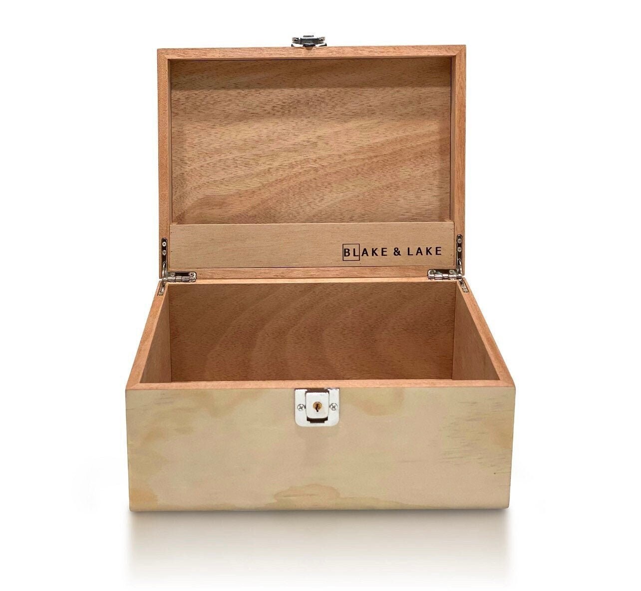 Locking Wood Storage Box Decorative Keepsake Box for Home or - Etsy