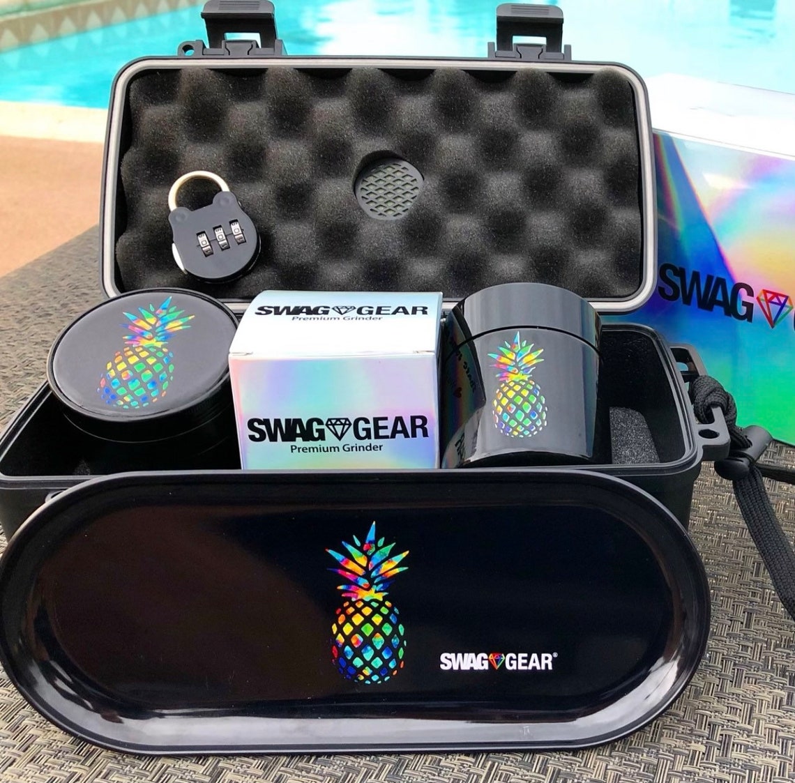 Pineapple Locking Stash Box Combo Smell Proof Case With Lock - Etsy