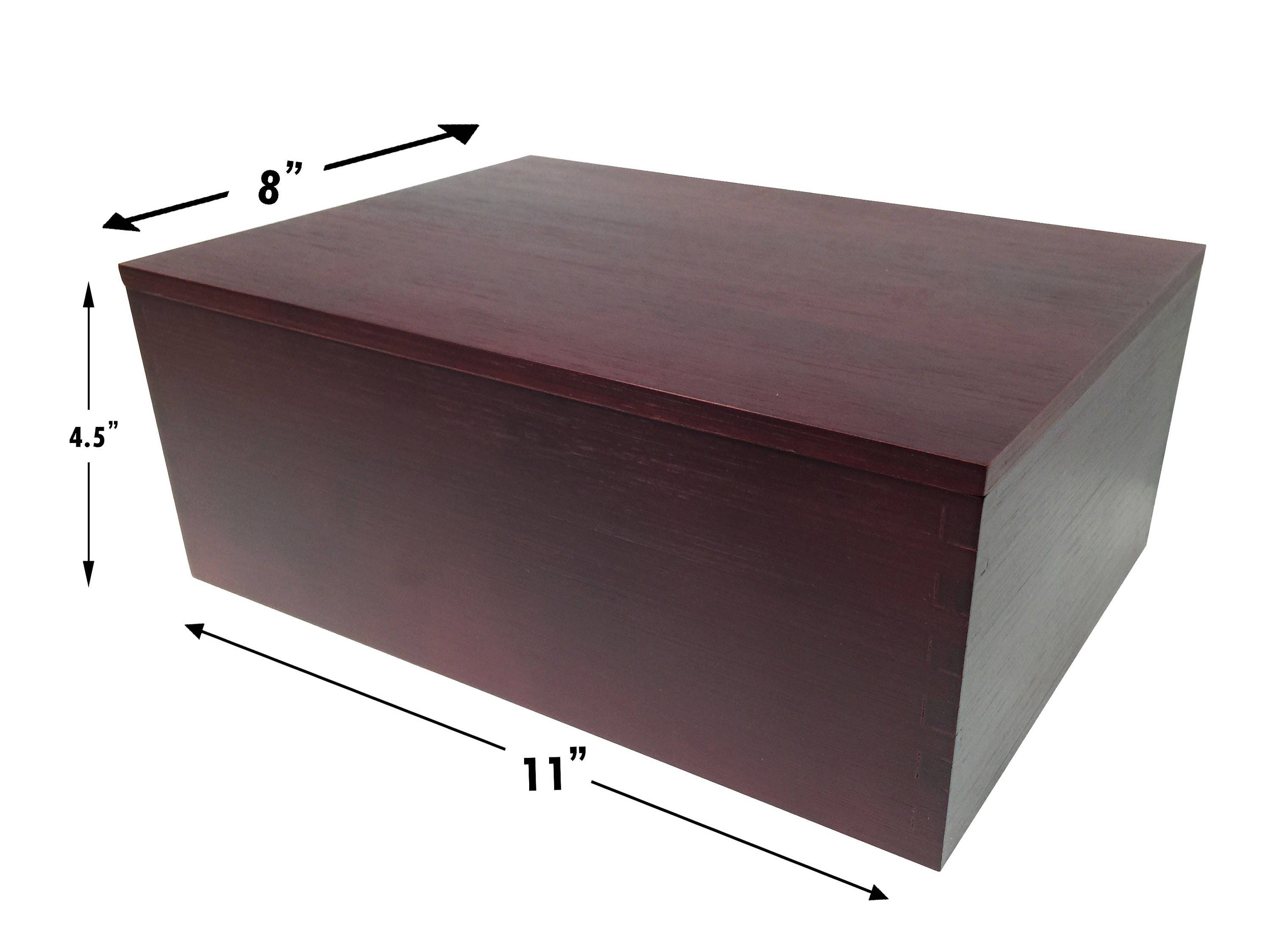 Wood Stash Box With Rolling Tray Large Wooden Stash Box W/ | Etsy