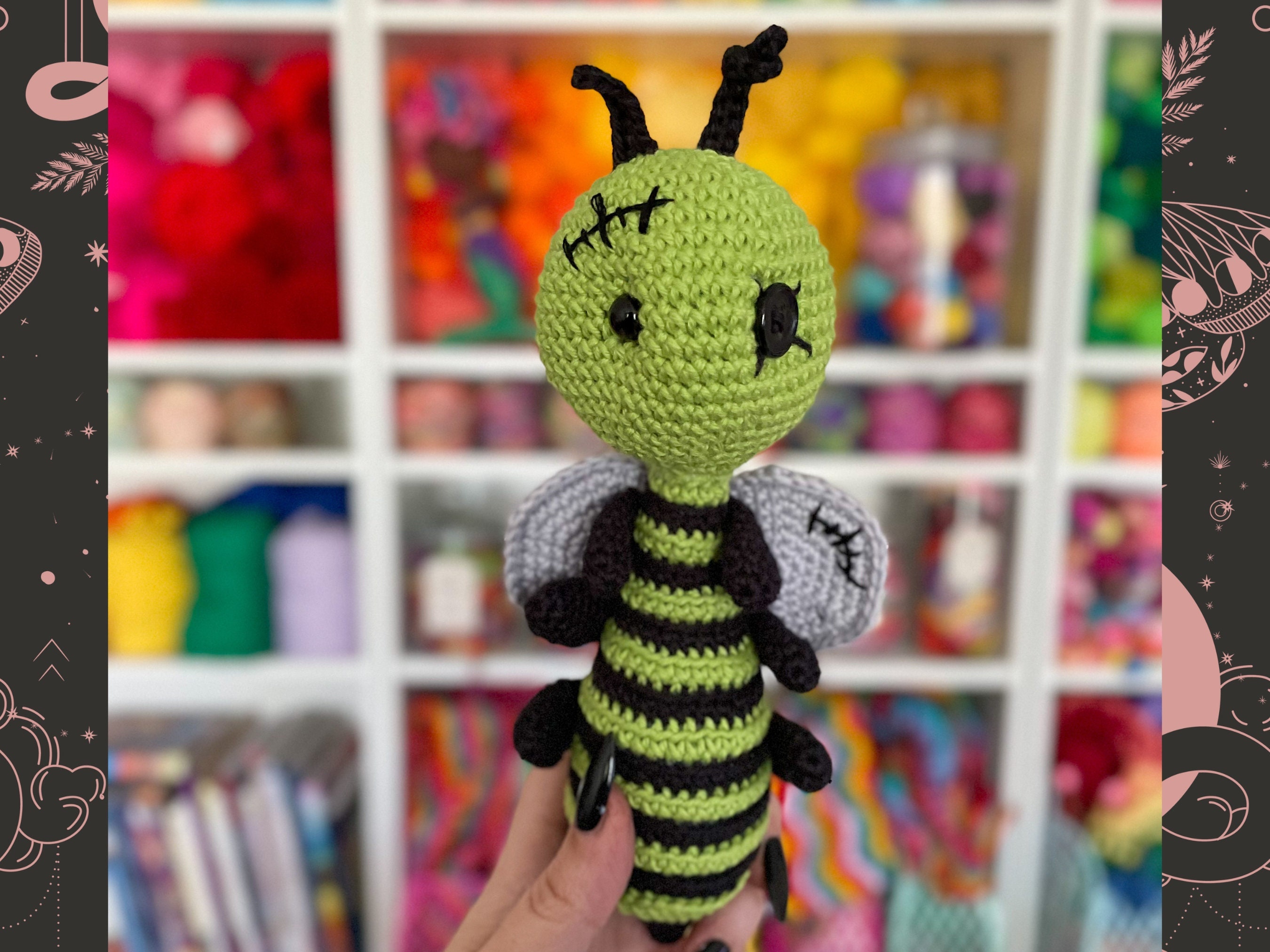 Crochet Zom-bee Pattern Halloween Zombie Amigurumi Beginner - Etsy