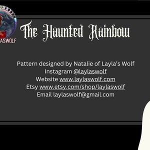 The Haunted Rainbow - Cross Stitch Pattern - Halloween, Seasonal ...