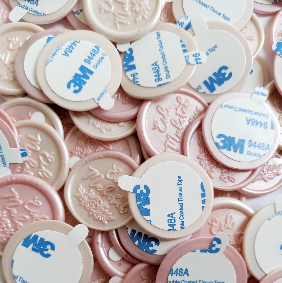 ROUND Double Sided Adhesive - Self Adhesive Stickers - Wax Seal Stamp ...