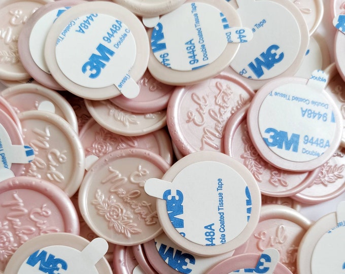 ROUND Double Sided Adhesive - Self Adhesive Stickers - Wax Seal Stamp ...