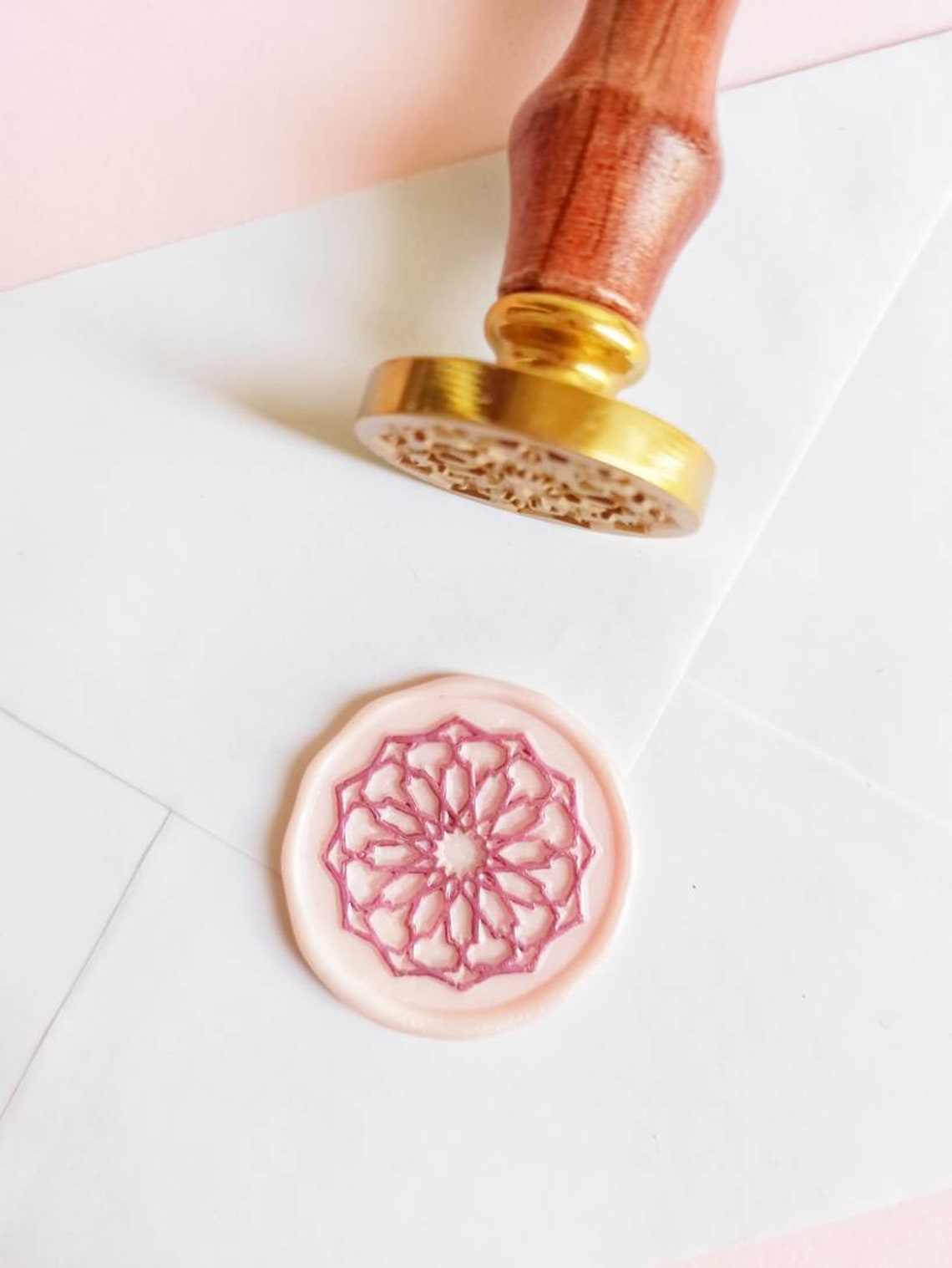 Geometric Wax Seal Stamp - Arabesque Stamp Sealing - Salaam Mosque Duas ...