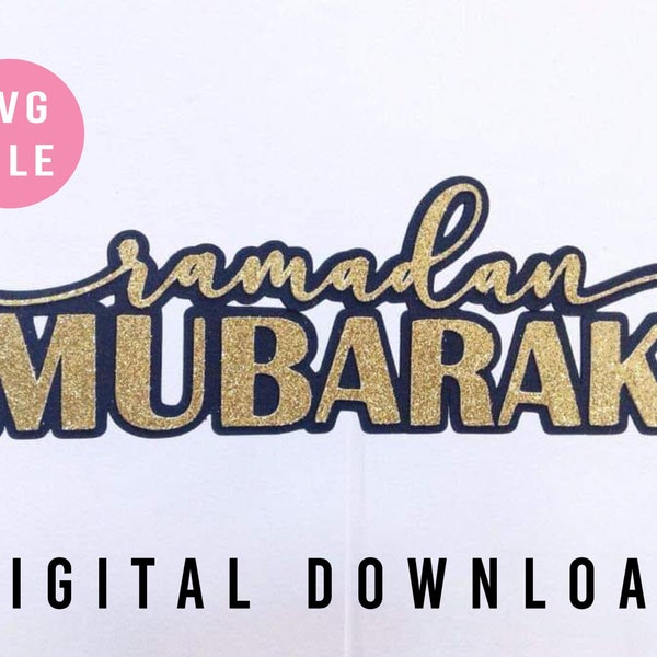 Ramadan Cake Topper Svg - Etsy