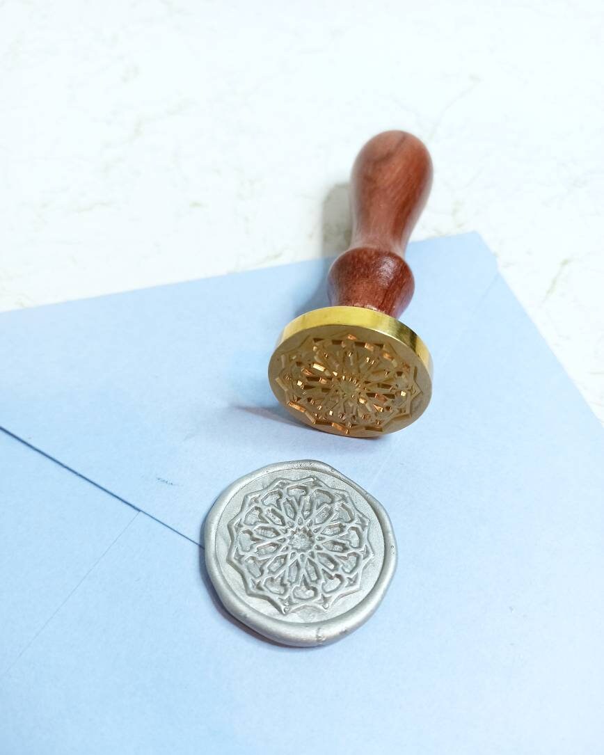 Geometric Wax Seal Stamp - Arabesque Stamp Sealing - Salaam Mosque Duas ...