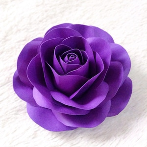 Paper Flower Template - SVG Mini Rose PDF - Floral Party Backdrop - DIY ...