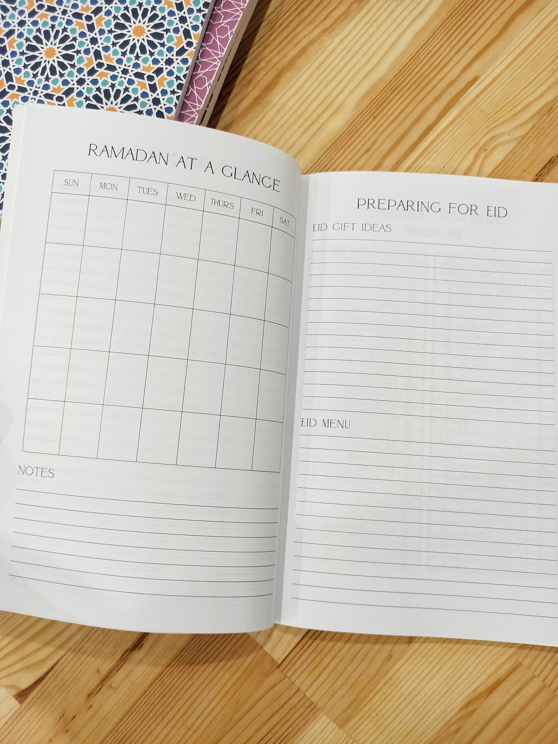 Ramadan Planner & Journal (WHITE FLORAL) - 30 Day Daily Planner - 6x9 ...