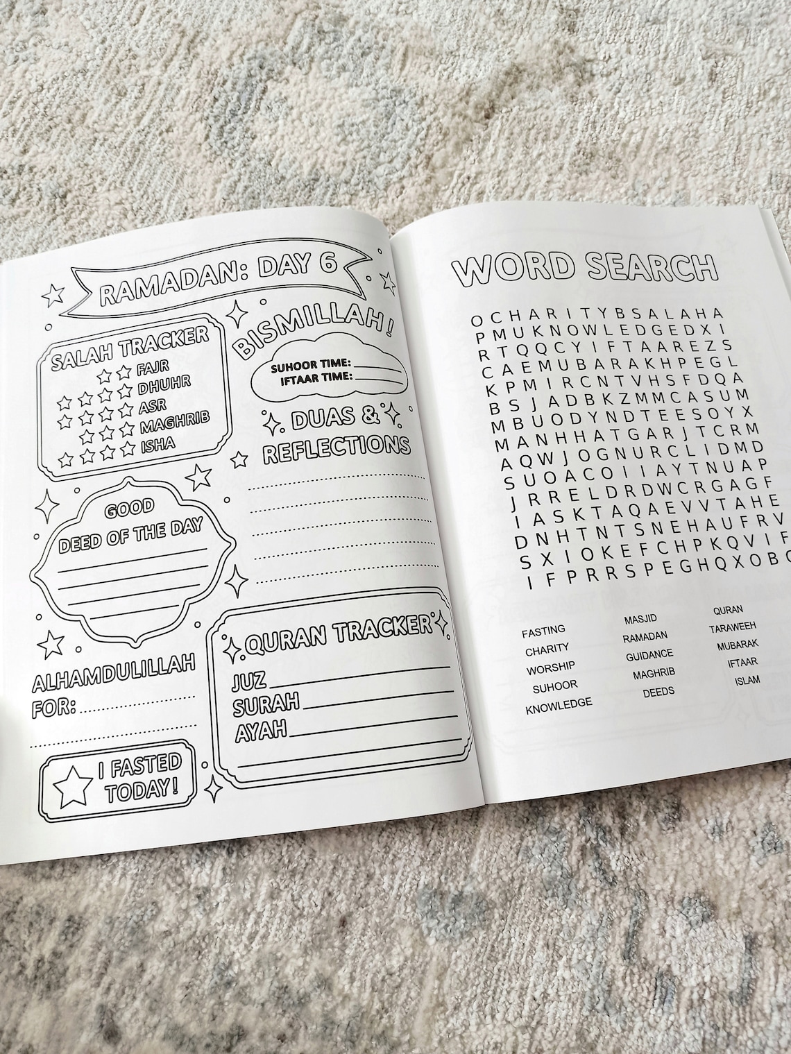 My Ramadan Journal - Ramadan Colouring & Activity Book - Ages 6-12 - 60 ...