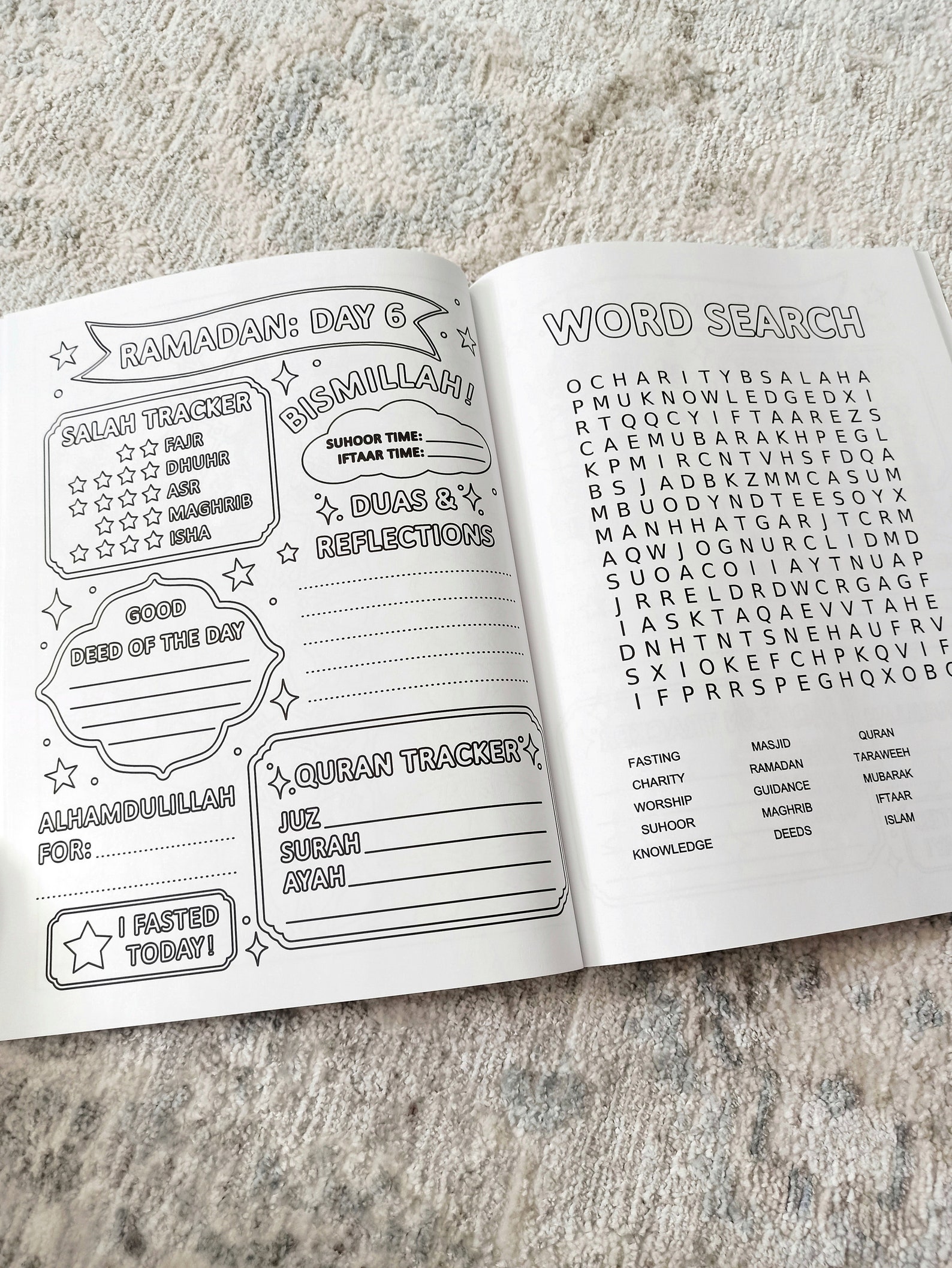 My Ramadan Journal - Ramadan Colouring & Activity Book - Ages 6-12 - 60 ...