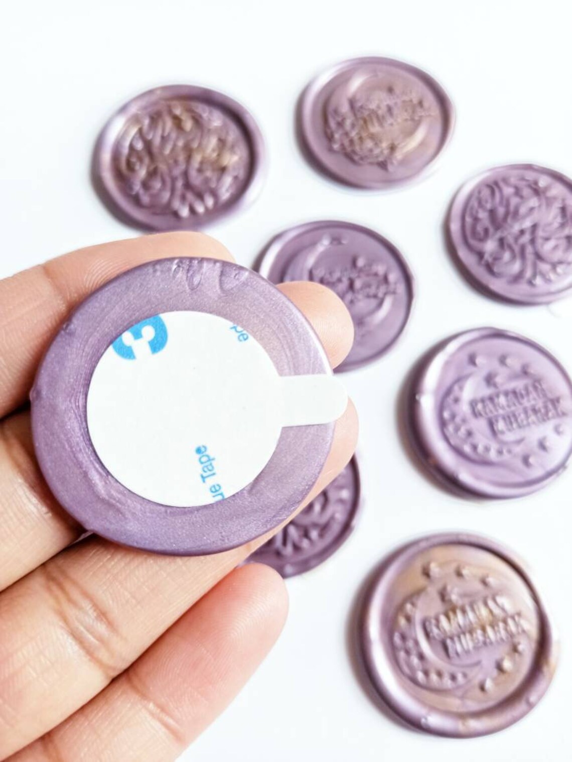ROUND Double Sided Adhesive - Self Adhesive Stickers - Wax Seal Stamp ...