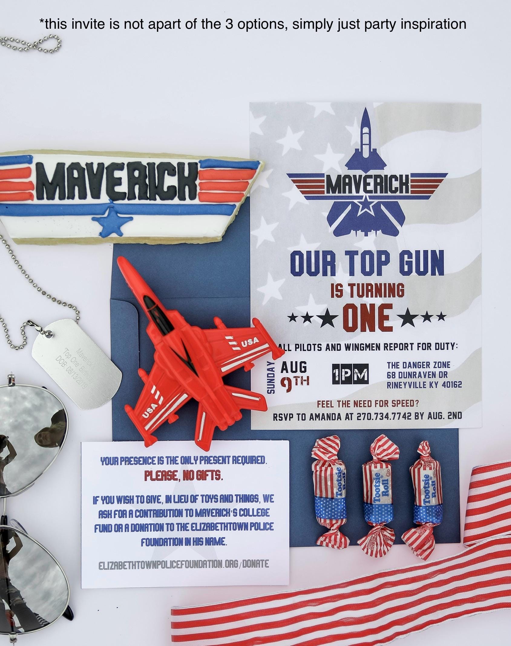 Fighter Pilot Maverick Invitation Template - Printable Birthday Party ...