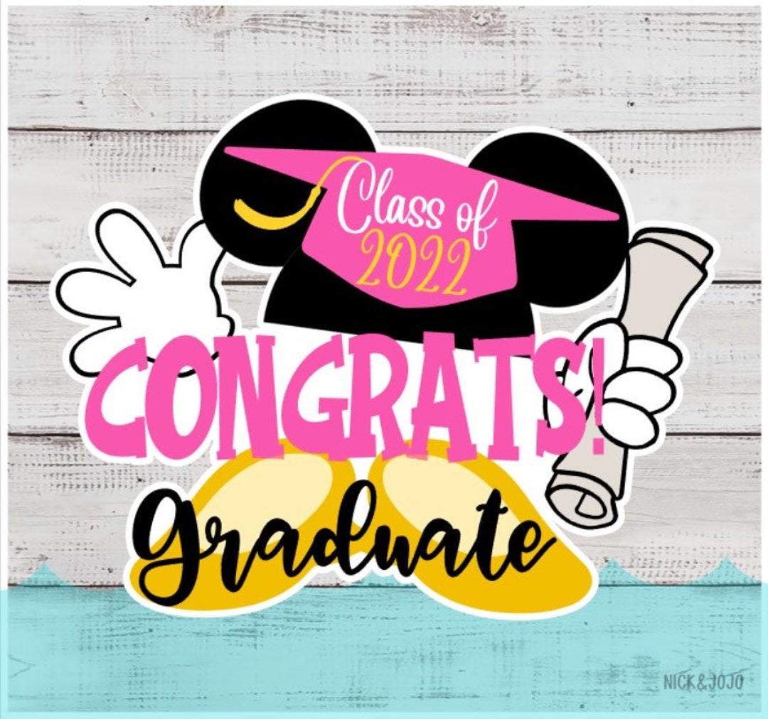 Graduation Congrats Grad - Disney Cruise Door Magnet - Minnie Inspired ...