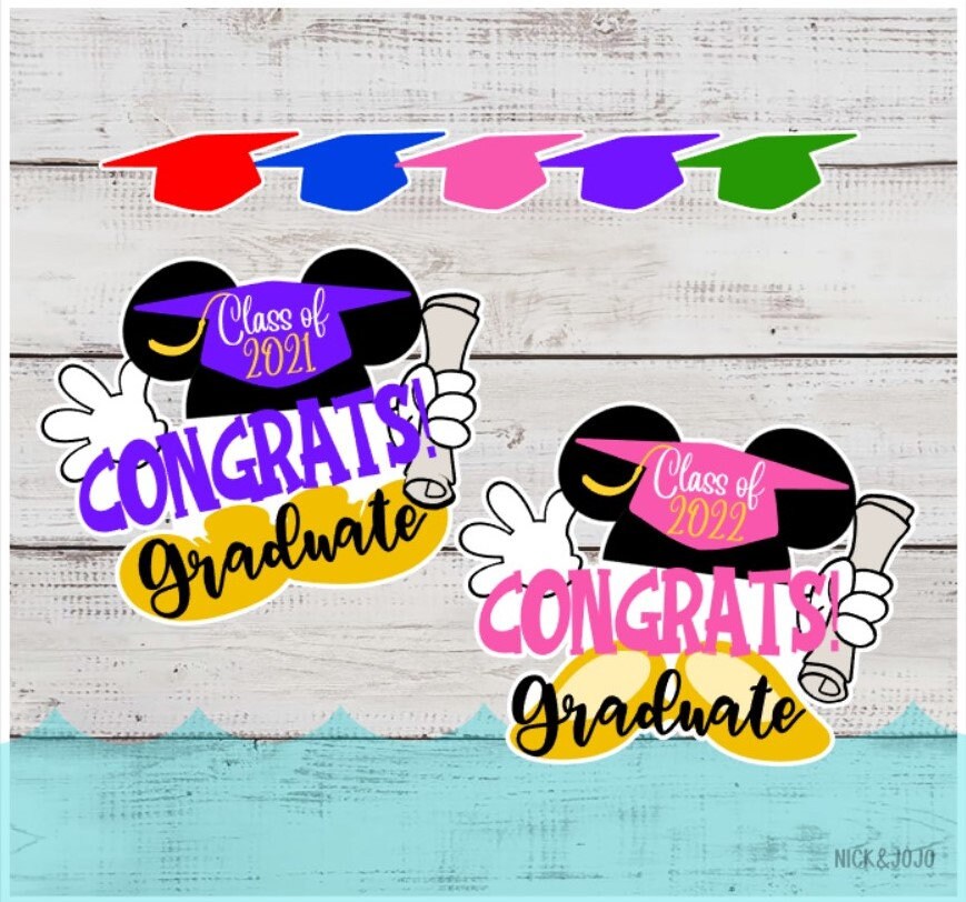 Graduation Congrats Grad - Disney Cruise Door Magnet - Mickey Inspired ...
