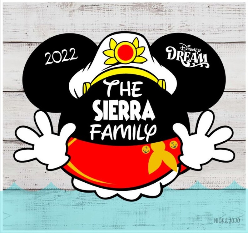 Captain Family Magnet - Disney Cruise Ship - Year - Captain Minnie - Etsy