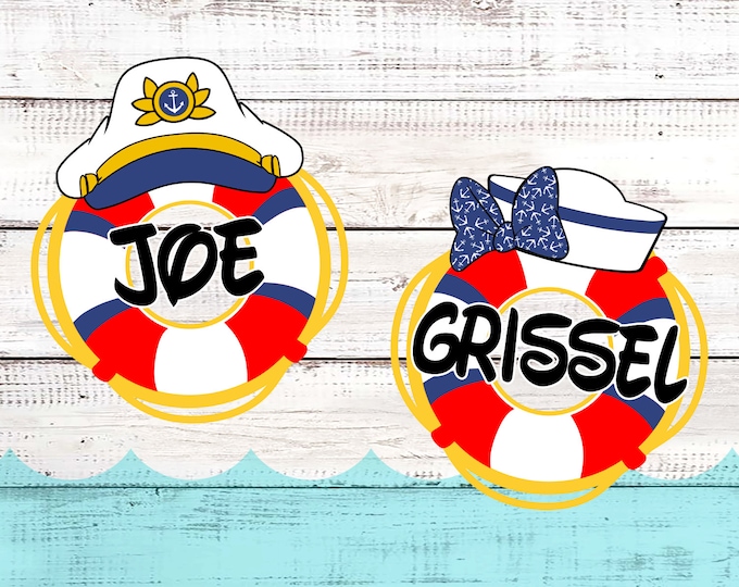 One Personalized Life Preserver Cruise Door Magnets - Etsy