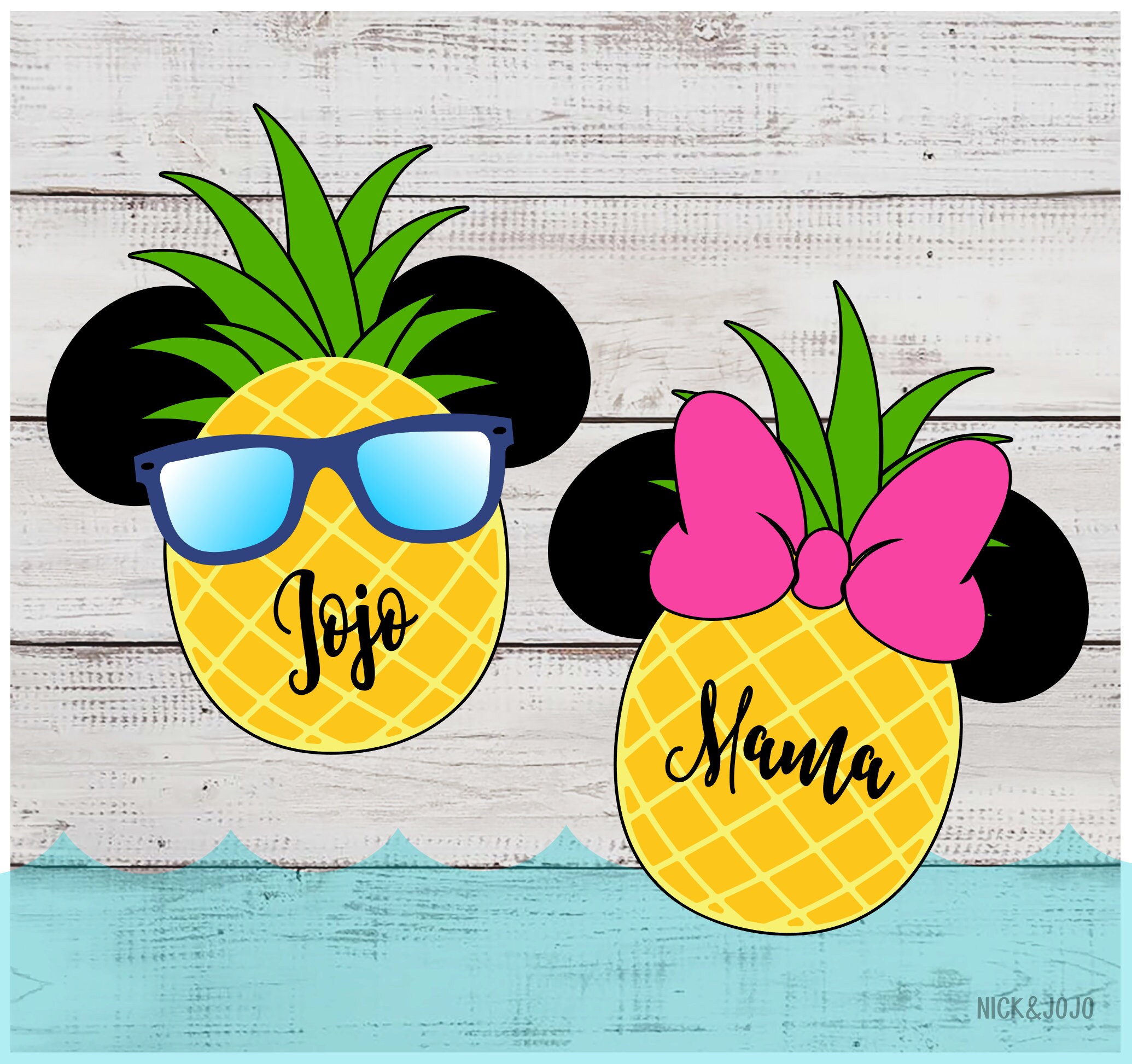 Un ratón de piña personalizado Imanes de puerta de crucero - Etsy España