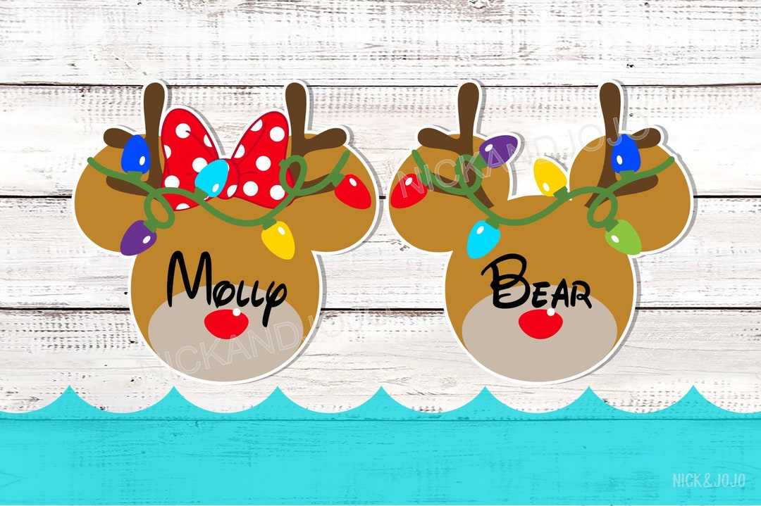 Personalized Reindeer Magnet One Personalized Disney - Etsy