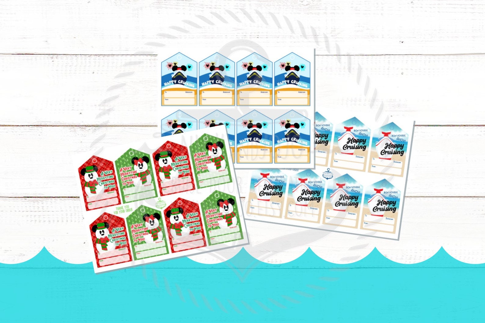 Cabin Gift Exchange Tags - Carnival - Digital Download - Instant ...