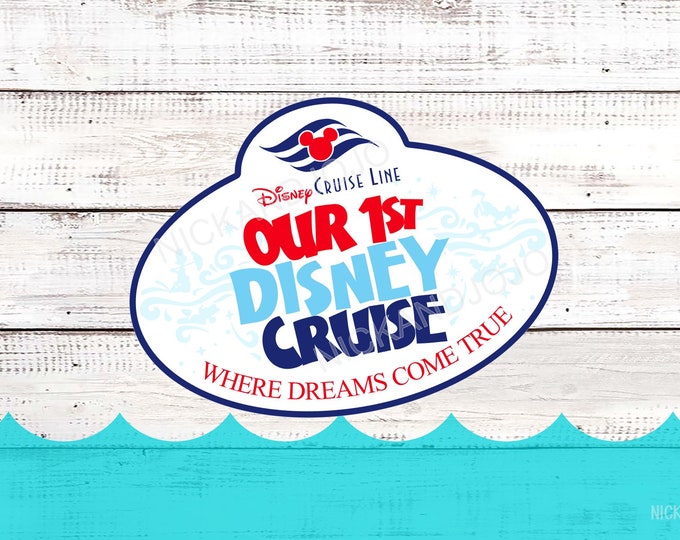 Our First Cruise Tag Disney Cruise Door Magnet - Etsy