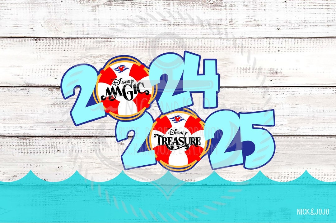 Cruise Year Life Preserver 2024 - 2025 - Disney Cruise Door Magnet - Etsy