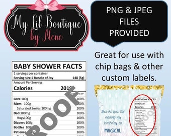 Custom candy labels | Etsy