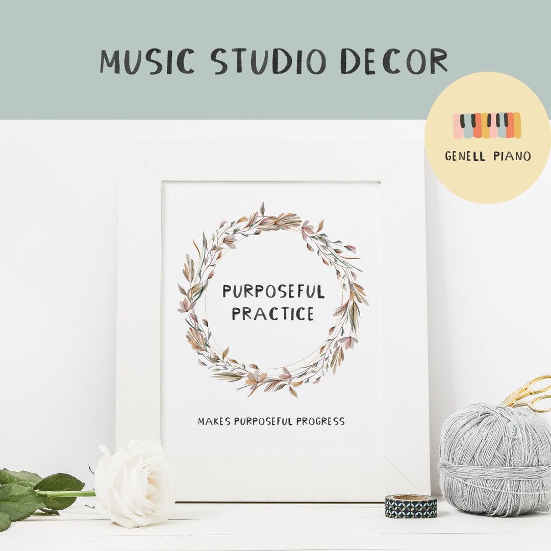 Purposeful Practice - Printable - Music Studio / Room Decor - Art - Etsy