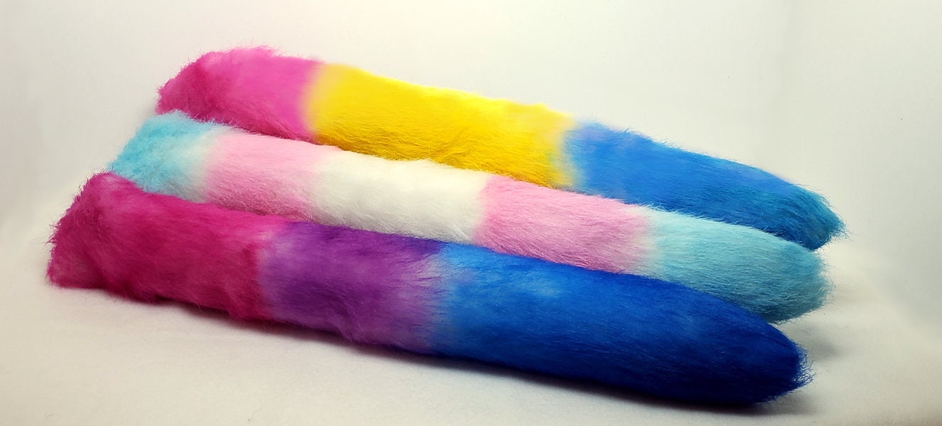 Hand Painted Pride Flag Tails - Etsy