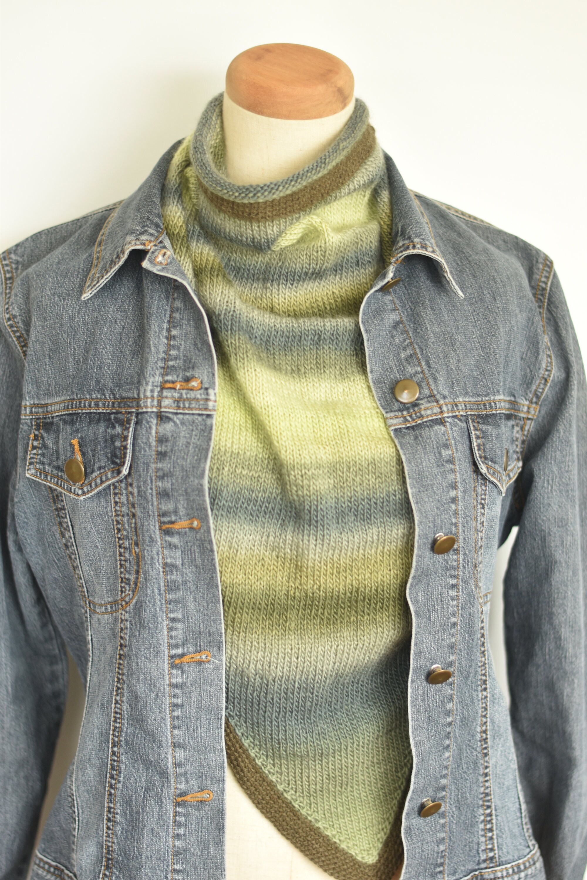 Australian Handmade Neck Plus Chest Warmer in Lightweight Wool and ...