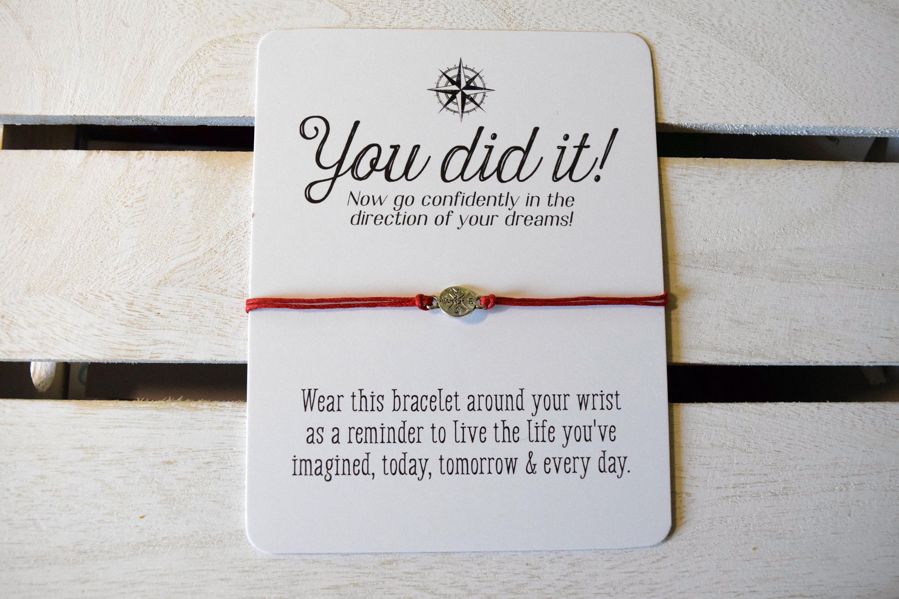 Congratulations Wish Bracelet: Graduation, New Job Gift - Etsy