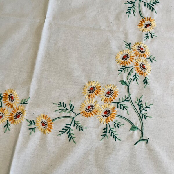 Embroidered Tablecloth - Etsy