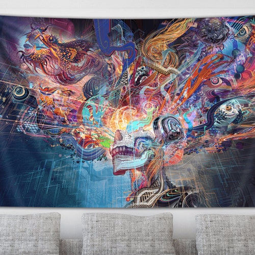 Emily Kell Rebirth Tapestry by Third Eye Tapestries - Etsy
