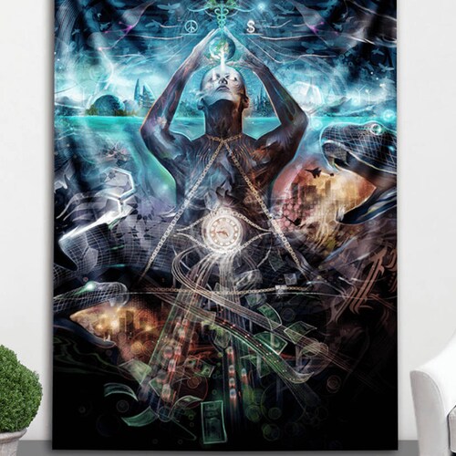 Emily Kell Rebirth Tapestry by Third Eye Tapestries - Etsy
