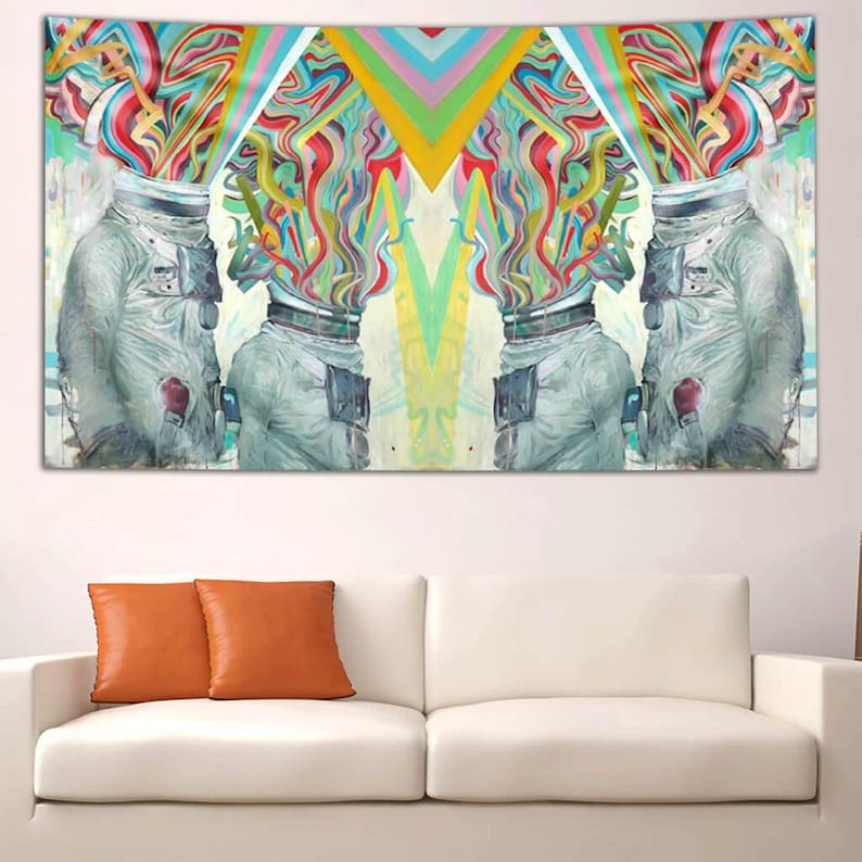 Mr. Melty Modern Connection Tapestry by Third Eye Tapestries - Etsy