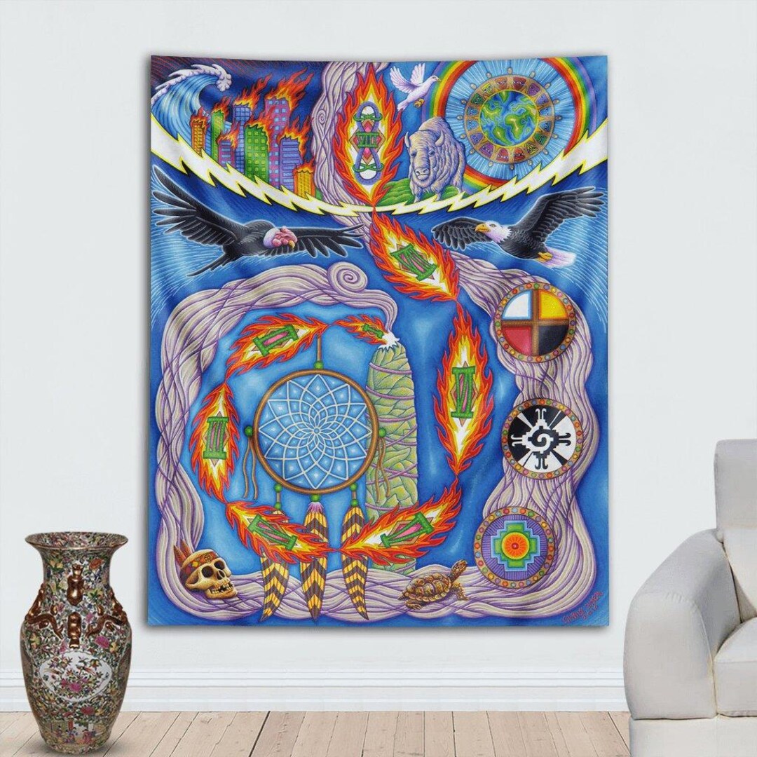 Chris Dyer the Prophecy of the 8th Fire Tapestry by Third Eye ...
