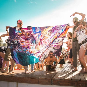 Forward Escape Tapestry by Android Jones and Third Eye Tapestries - Etsy