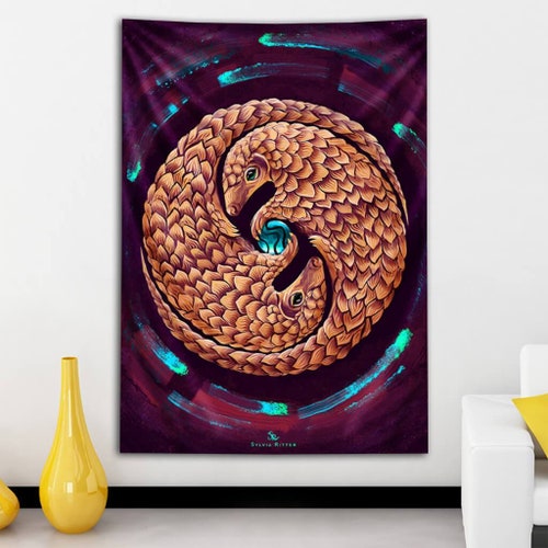 Sylvia Ritter Raring Ringtail Raccoon Tapestry by Third Eye | Etsy