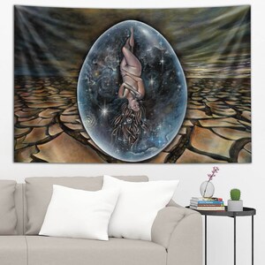 Emily Kell Primordial Goddess Tapestry by Third Eye Tapestries - Etsy