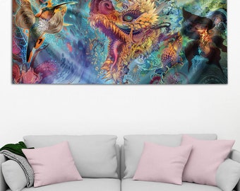 Android Jones Dharma Dragon Tapestry by Third Eye Tapestries | Etsy