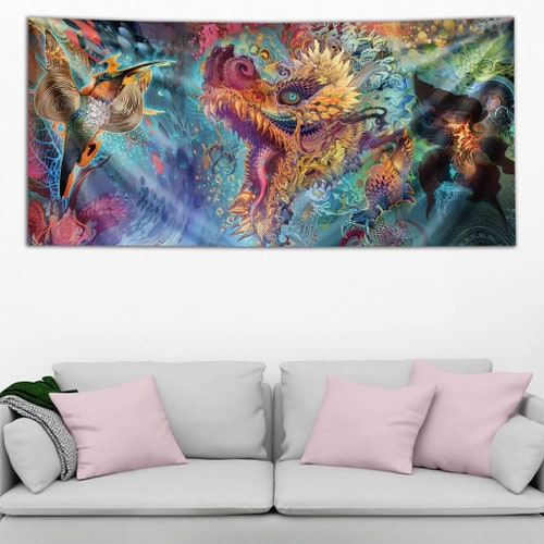 Android Jones Boom Shiva Tapestry by Third Eye Tapestries - Etsy