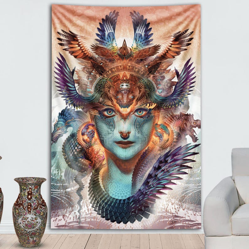 Android Jones Dharma Dragon Tapestry by Third Eye Tapestries - Etsy