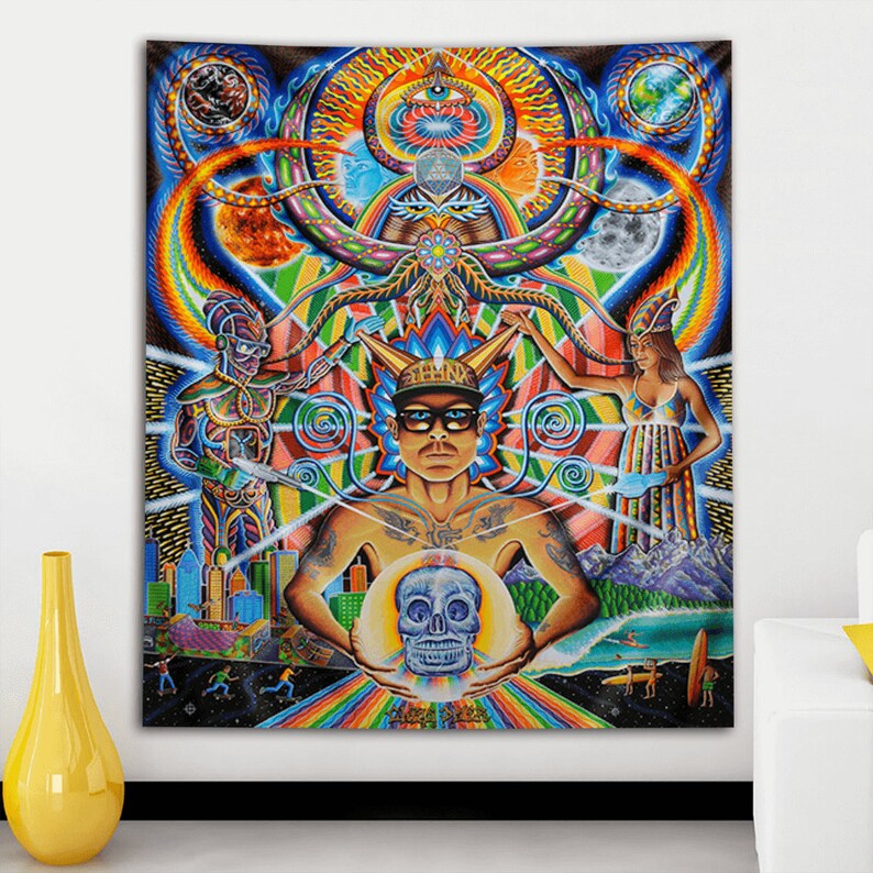 Chris Dyer Moment of Truth Tapestry by Third Eye Tapestries - Etsy
