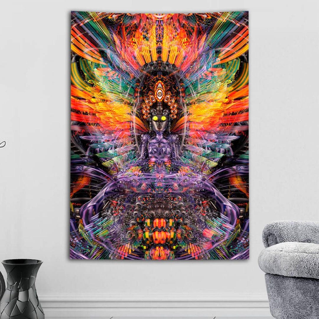 Tapisserie Isis Remix, chanteuse Johnathan par Third Eye Tapestries ...