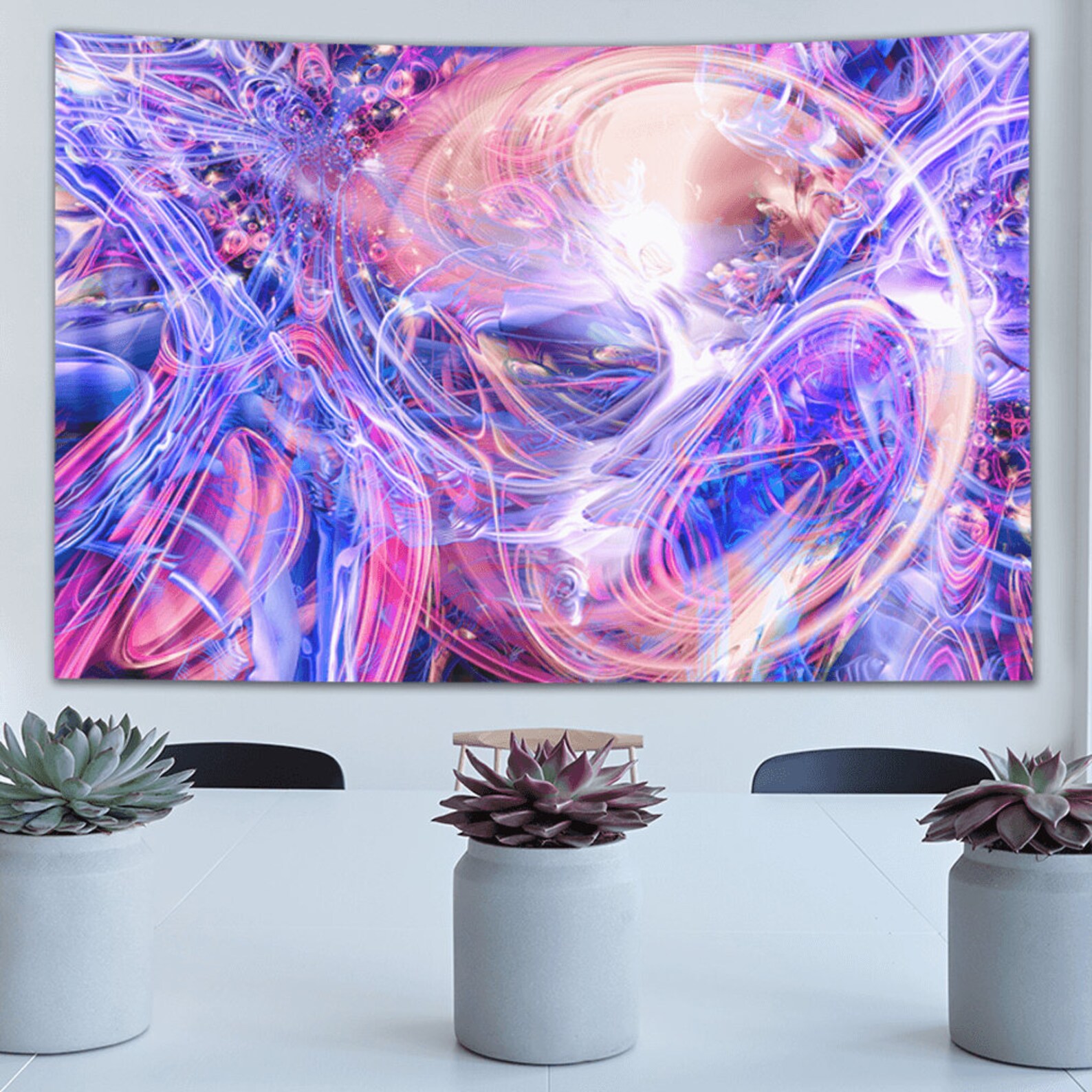 Johnatahan Singer Cosmic Love Tapestry by Third Eye Tapestries | Etsy