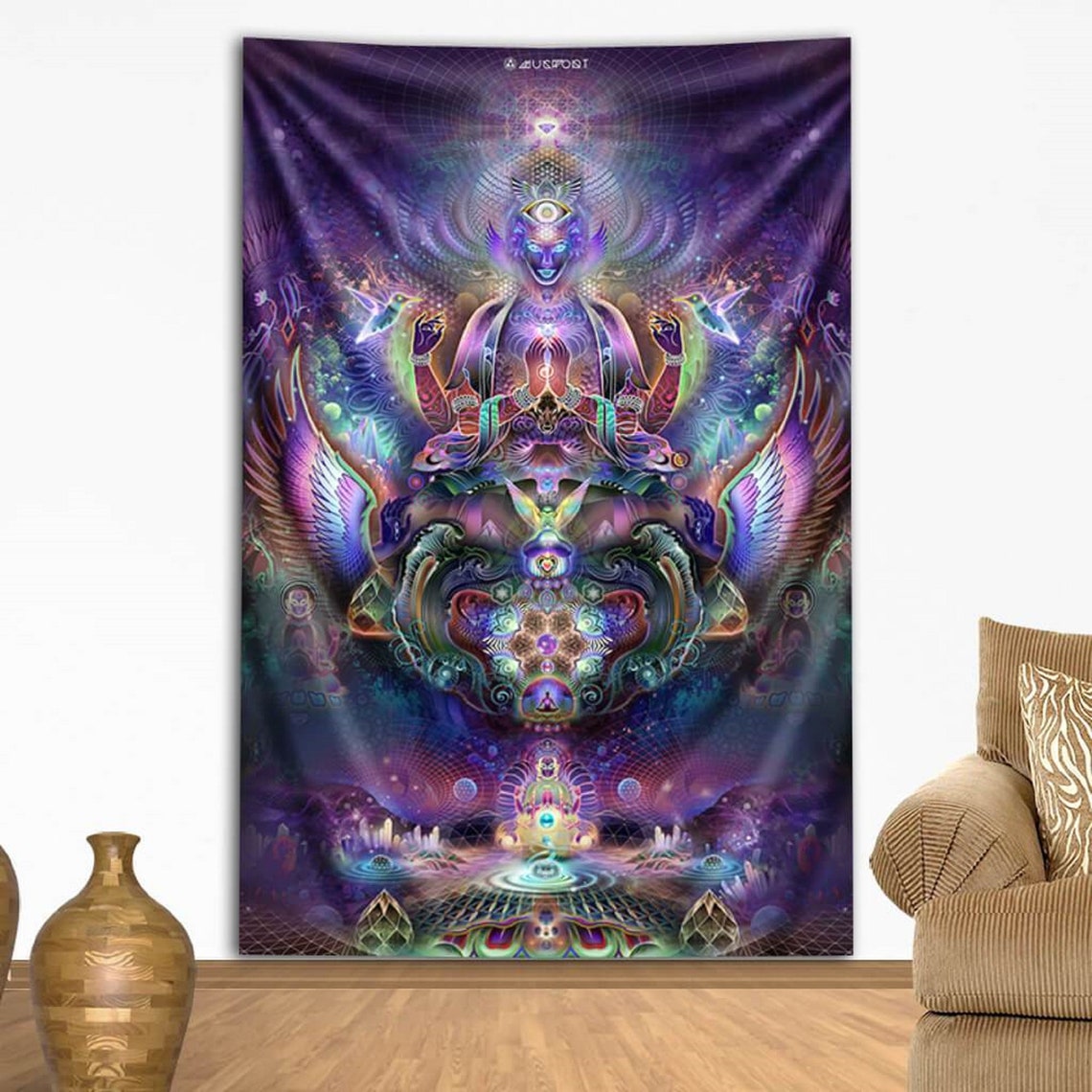 Mugwort Sky Diamonds Tapestry by Third Eye Tapestries | Etsy