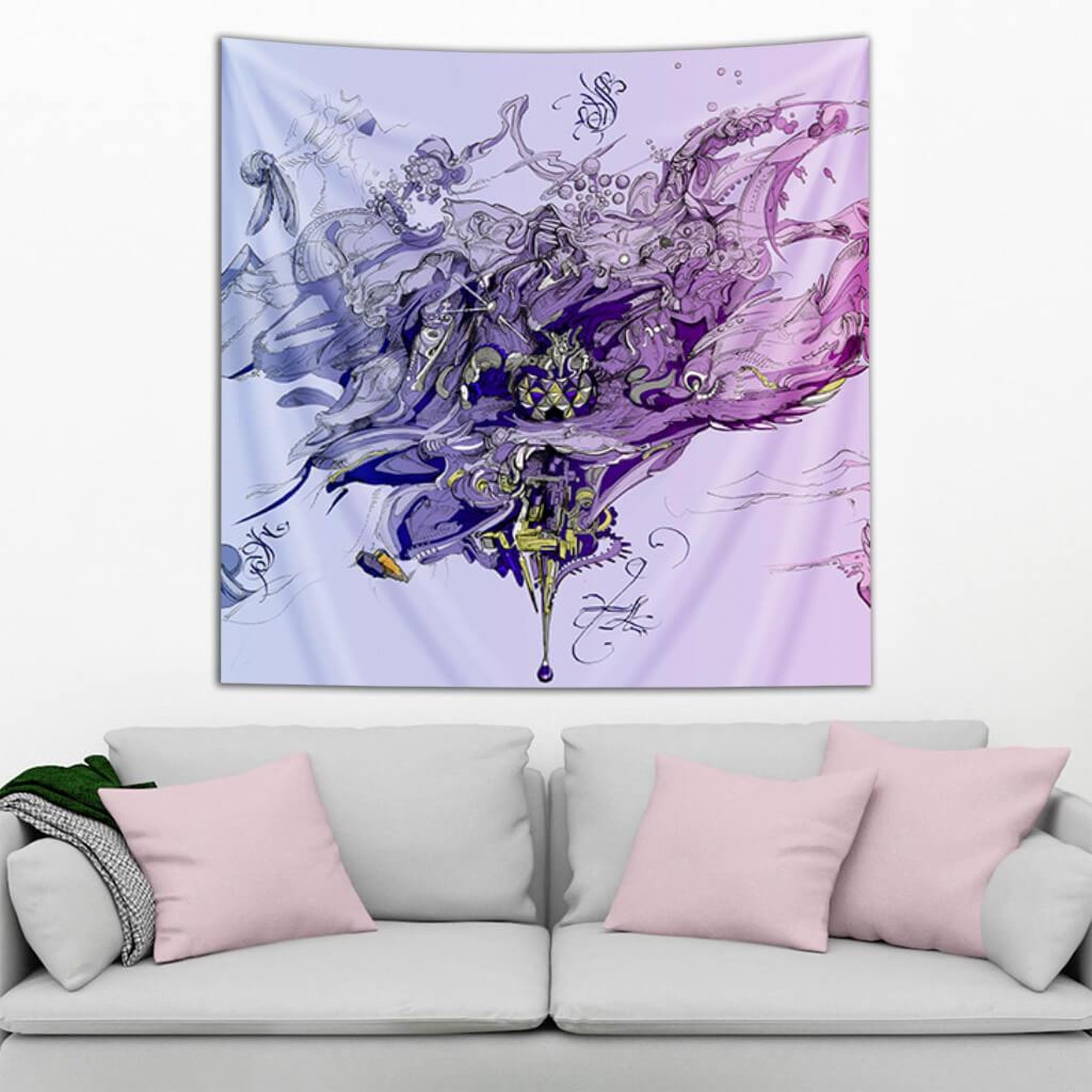 Adam One Ice Age Gospel F Water Color Tapestry by Third Eye Tapestries ...